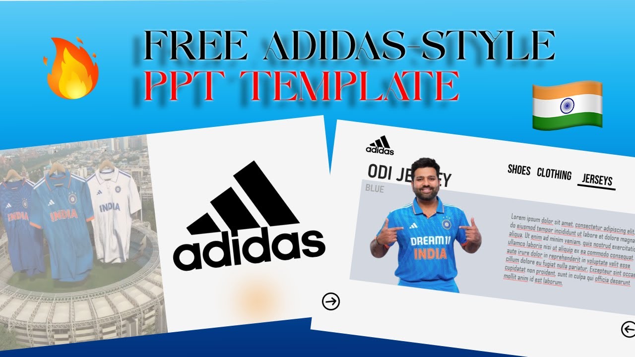 FREE ADIDAS CLOTHING PPT TEMPLATE🔥 - YouTube