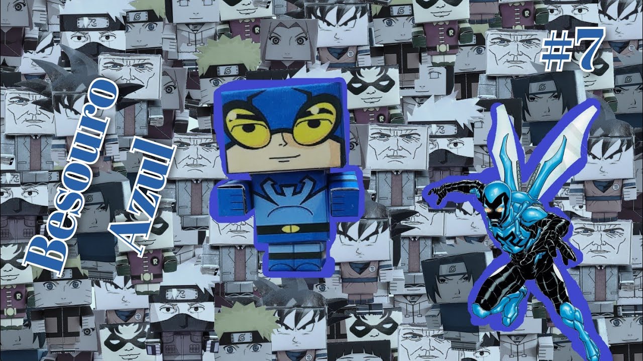 [PAPERCRAFT] O herói da DC COMICS BESOURO AZUL - YouTube