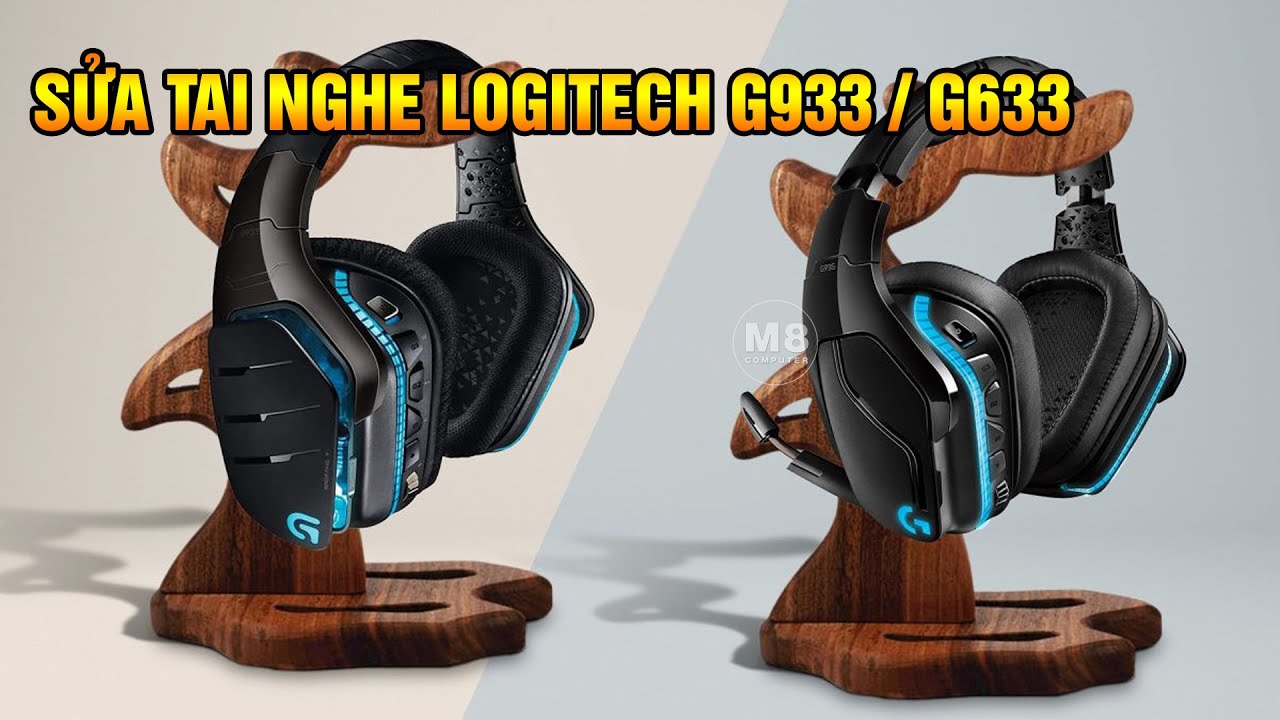 Sửa Tai Nghe Logitech G933/G633 - Thay nút công tắc gạt tắt mở tai nghe Logitech - YouTube