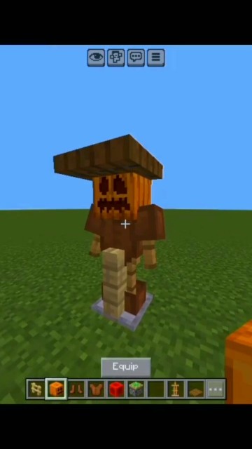 Simple Scarecrow build🥀 #shorts #viralshorts #minecraft #minecraftbuilds #scarecrows # ...