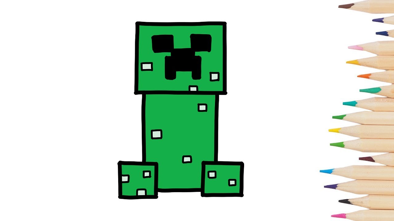 Desenho Fácil Creeper Minecraft - [Desenho Fácil] - YouTube