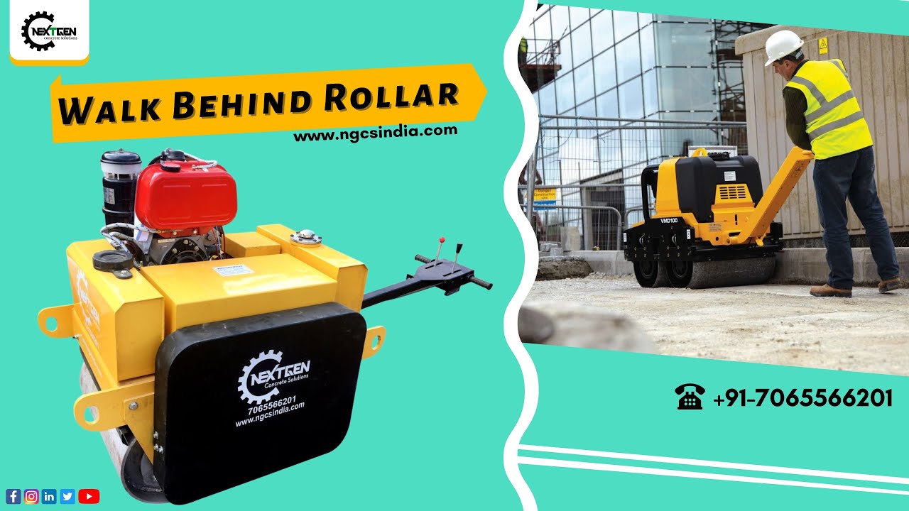 Walk-Behind Road Roller 3 Ton Double Drum Vibratory/NextGen Compaction ...