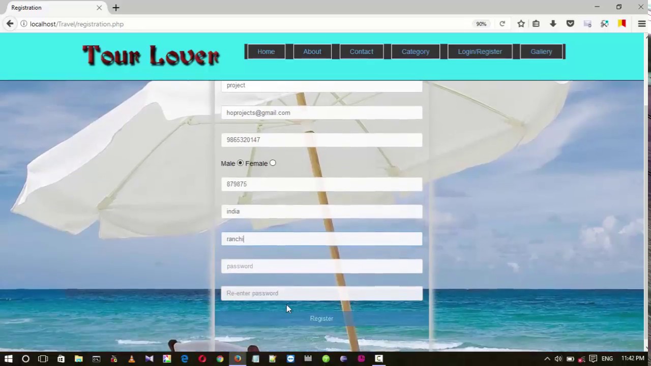 World Tour website in PHP - YouTube