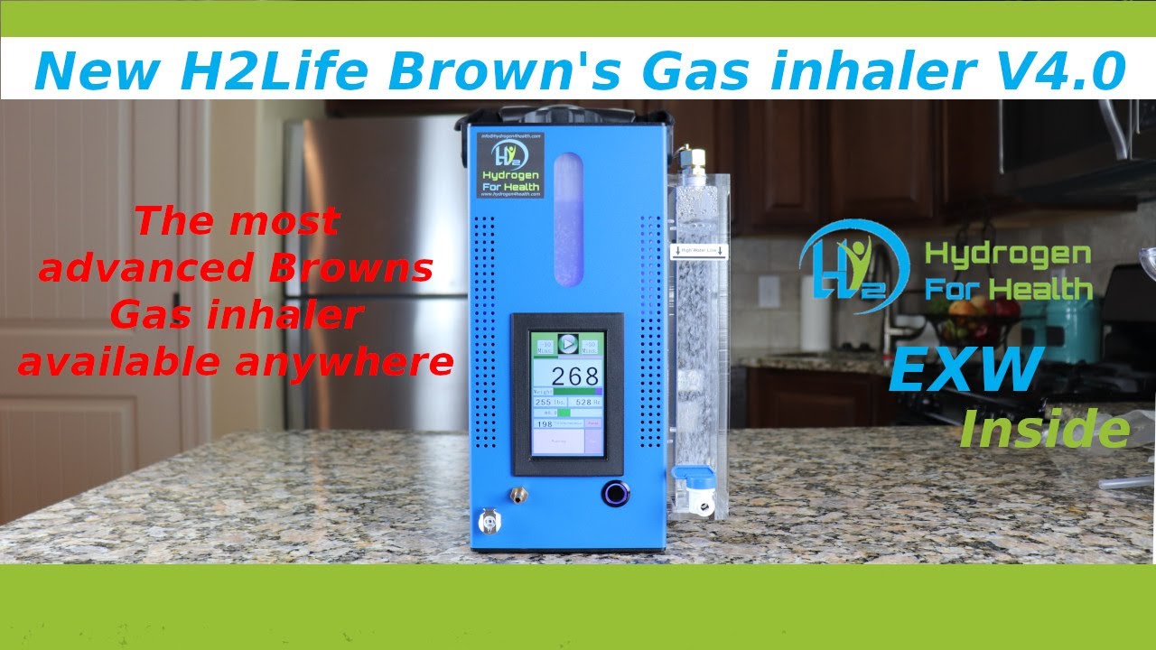 H2Life BG4 Hydrogen Browns gas inhaler for health - YouTube