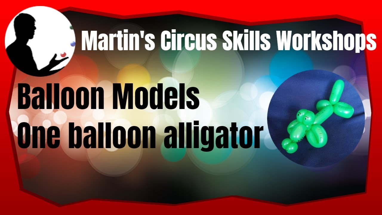Balloon model tutorials - Make a balloon alligator. #balloontutorial ...
