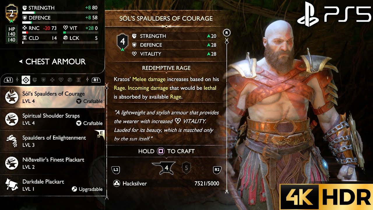 How to Get Sols Spaulders of Courage Armor GOD OF WAR RAGNAROK Sols ...