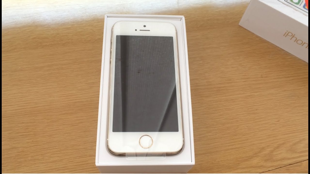 iPhone 5s Unboxing (Gold) - YouTube