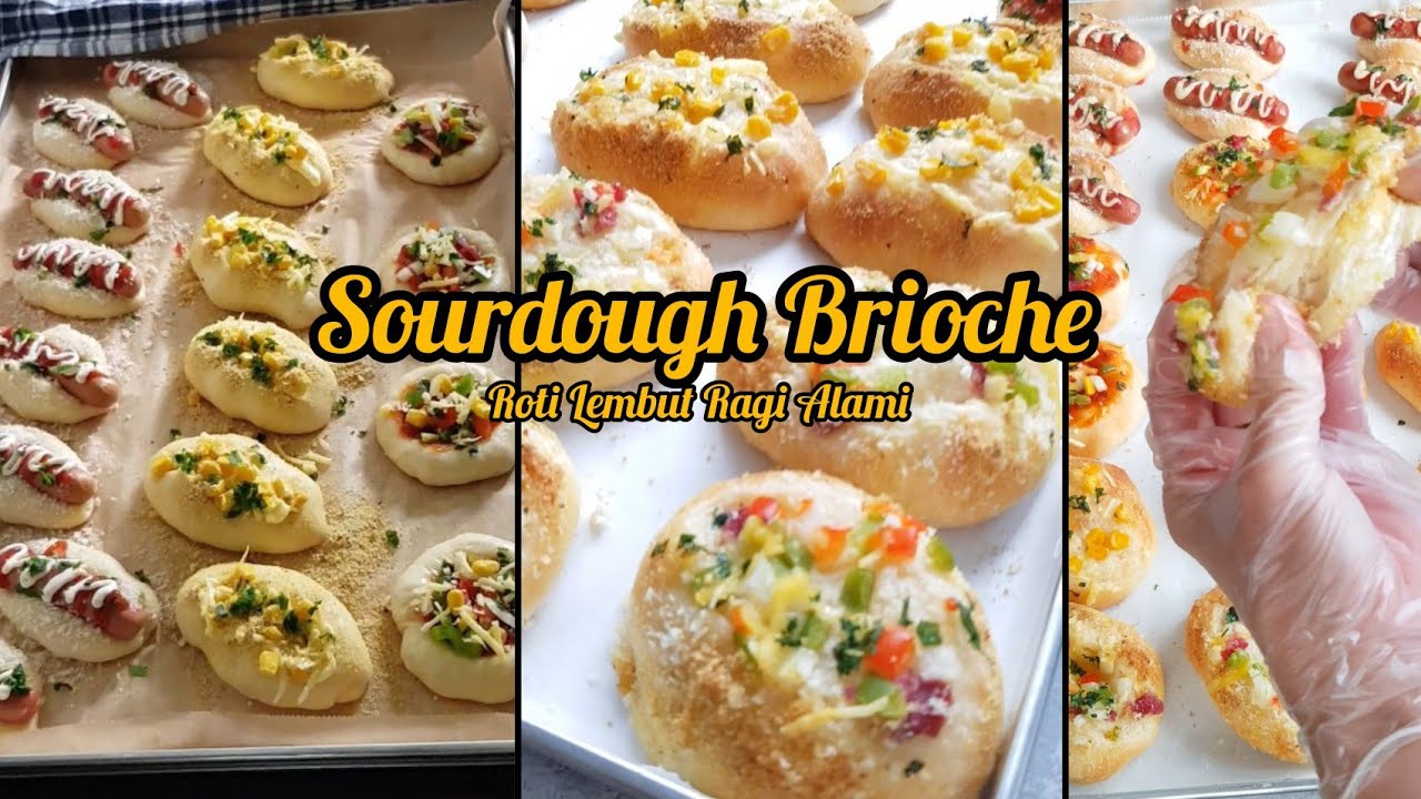 Roti empuk ragi alami, ludes dalam sekejap || Sourdough Brioche Bread ...