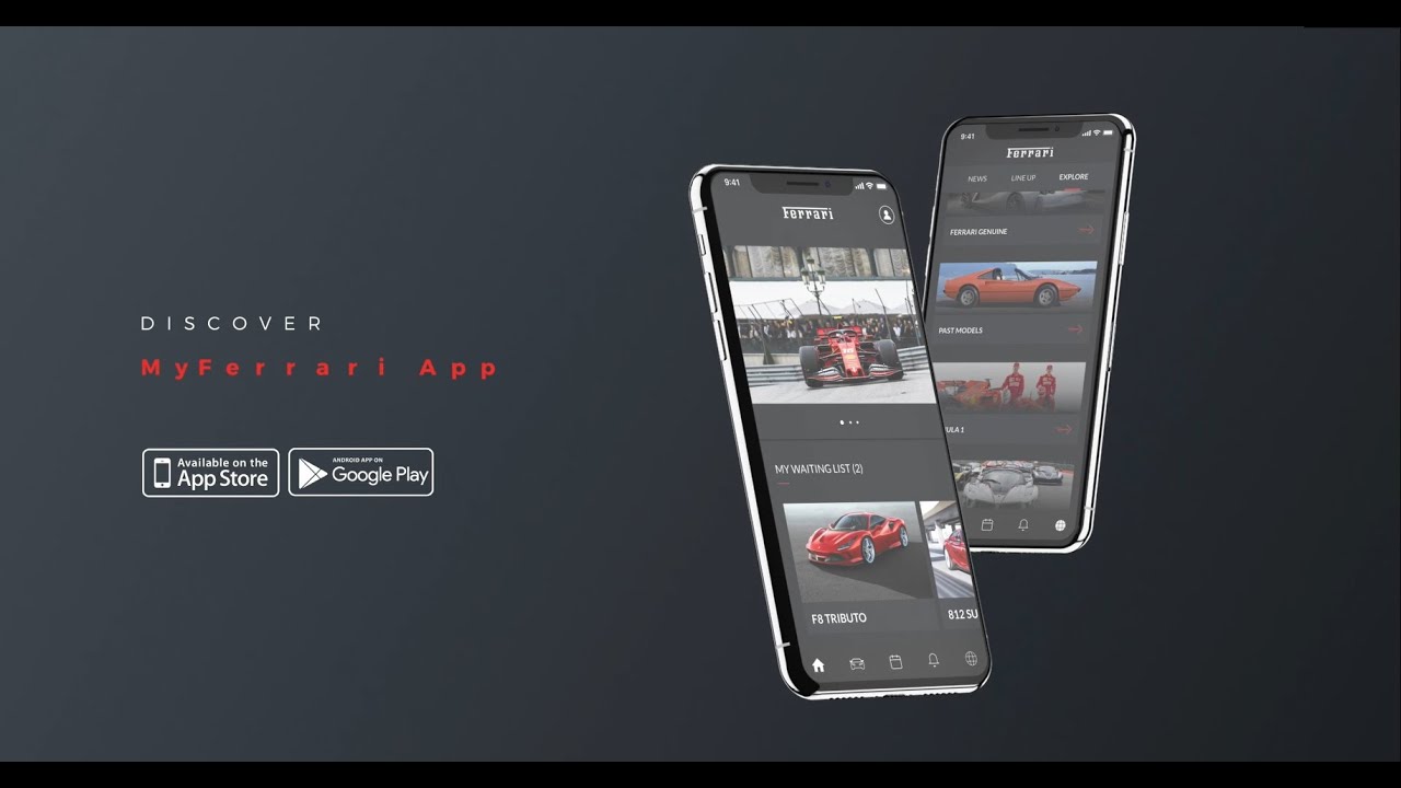 MyFerrari APP 新たなフェラーリの世界へ - YouTube