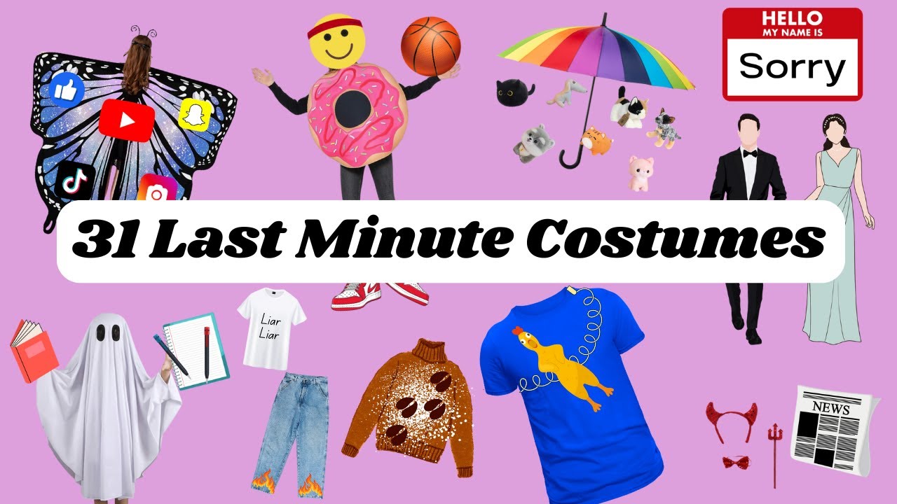 LAST MINUTE COSTUMES ~ 31 EASY, Witty & PUNNY Halloween Costume Ideas ...
