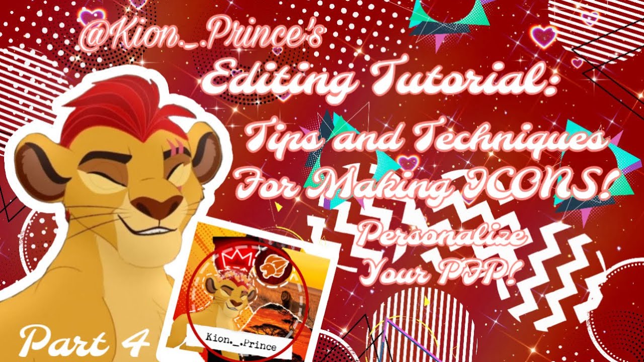 Tips and Techniques for Making ICONS! - Kion Prince’s Editing Tutorials - Part 4 - YouTube