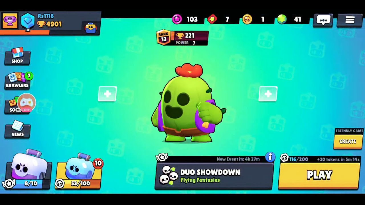 Shelly and Spike | rush | ShowDown 😎 #Brawlstar - YouTube