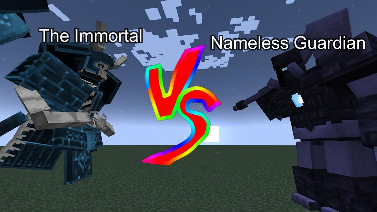 The Immortal vs Nameless Guardian | Minecraft Mob Battle - YouTube