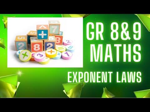 Grade 8 and 9 Mathematics - Exponent laws explained - YouTube