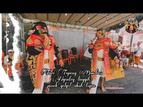 tari bali topeng bondres ngenteg linggih pasek gelgel akah tajen - YouTube