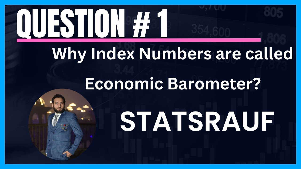 why index numbers are called economic barometer - YouTube