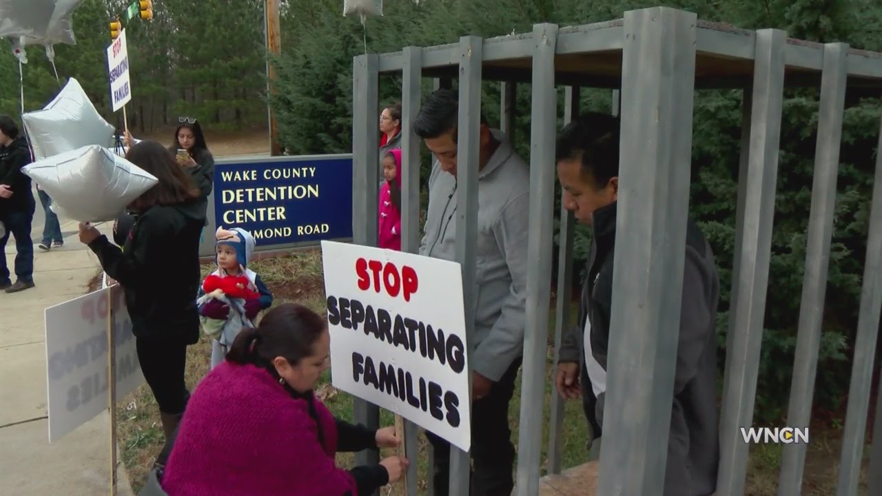 Wake County vigil protests national immigration raids - YouTube
