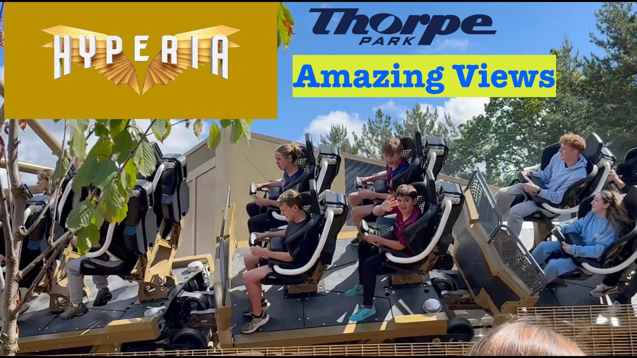 Hyperia Amazing views - Thorpe Park Resort - YouTube