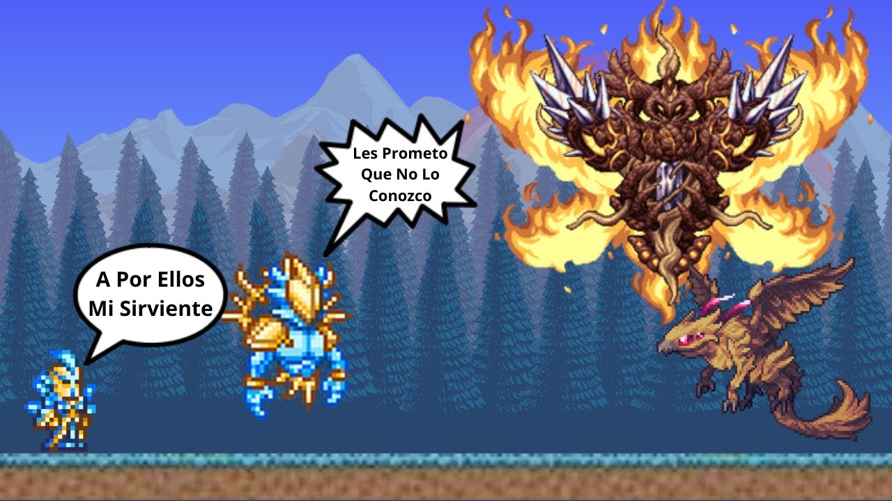 Terraria Calamity - Folly el dragon y la majestuosa diosa profanada ...