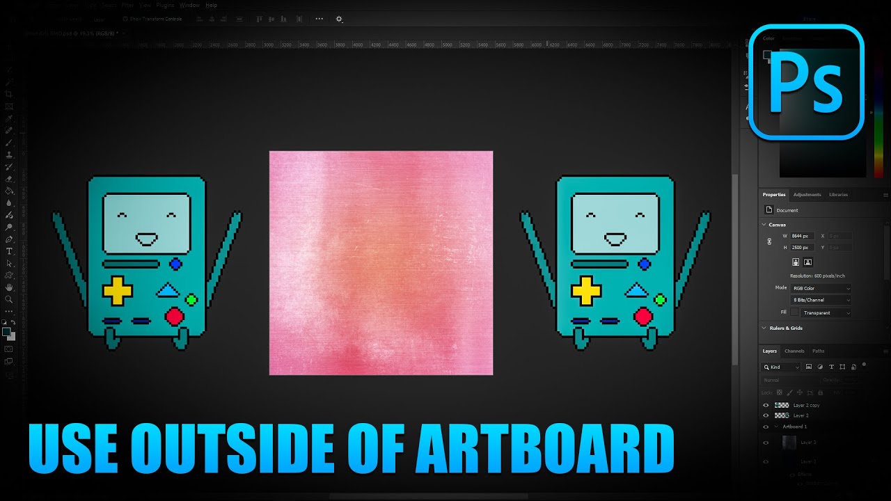 Photoshop Tutorial | Use Outside of Artboard - YouTube