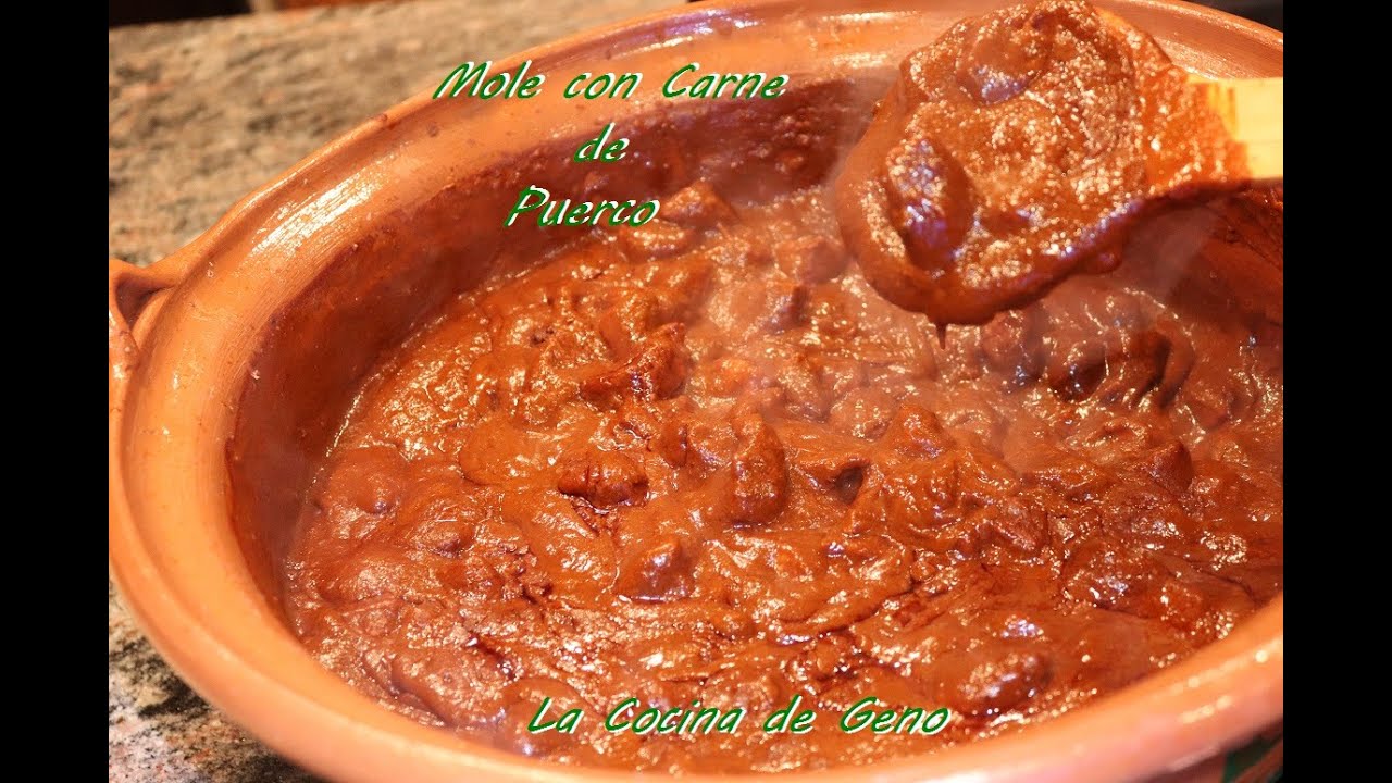 Como Hacer Mole con Carne de Puerco Facil y Delicioso #mole # ...