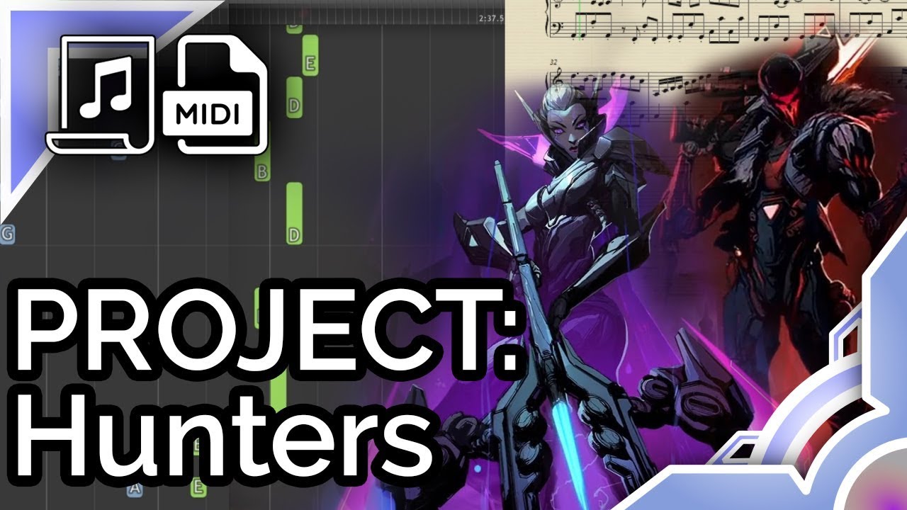 PROJECT: Hunters login - League of Legends (Synthesia Piano Tutorial ...