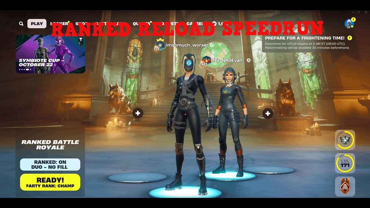 RANKED RELOAD SPEEDRUN📷🔴 - YouTube