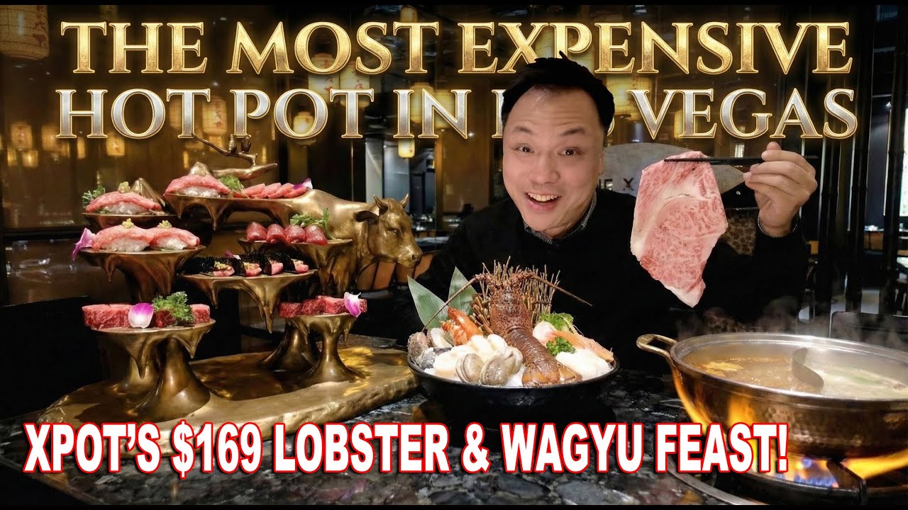 Las Vegas' Most Expensive Hot Pot! Unlimited Live Seafood & A5 Wagyu ...