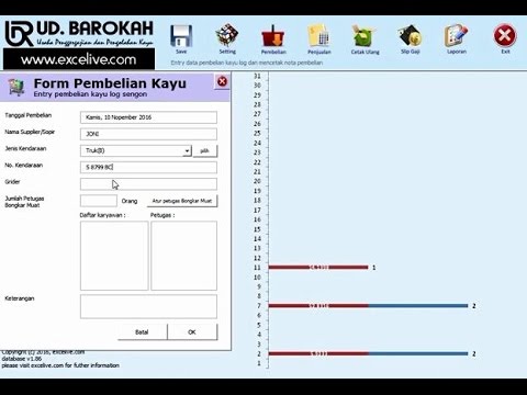 Aplikasi Gudang Kayu - Aplikasi Input Barang Berbasis Microsoft Excel ...