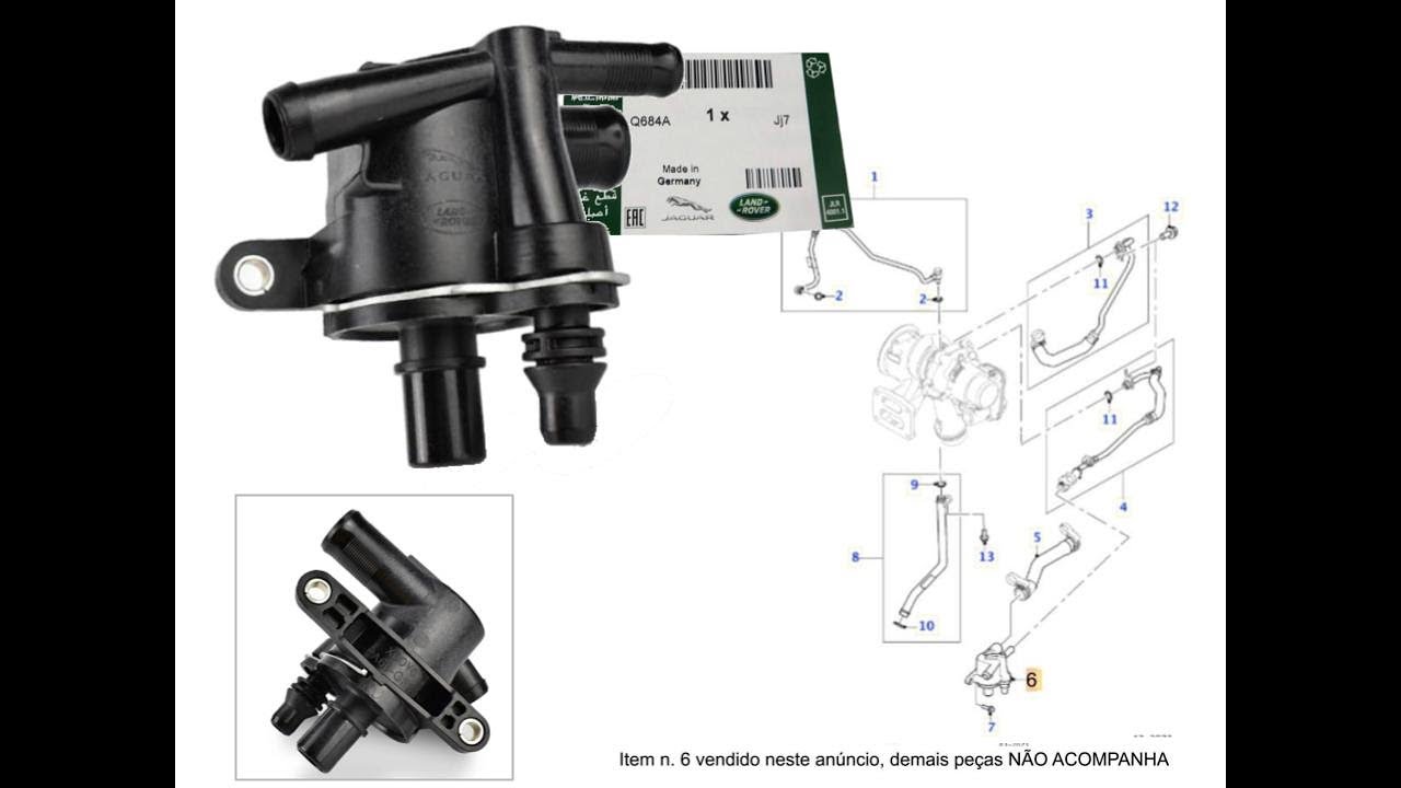 Bomba Água Jaguar F-type Xf Xe 2.0 Gas 2017 A 2020, Discovery Sport 2.0 ...