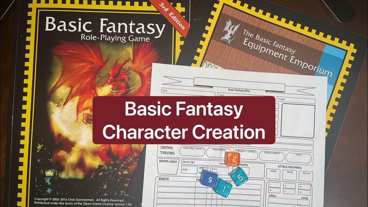 Basic Fantasy - Character Creation - YouTube