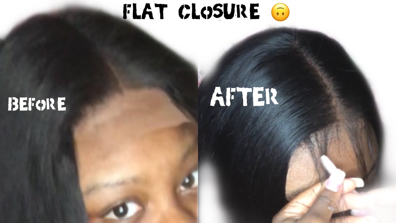 How to lay a closure flat - YouTube
