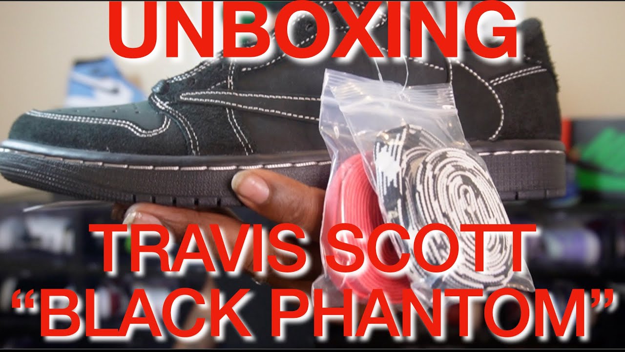"Unboxing Travis Scott's Black Phantom Jordan 1s" - YouTube