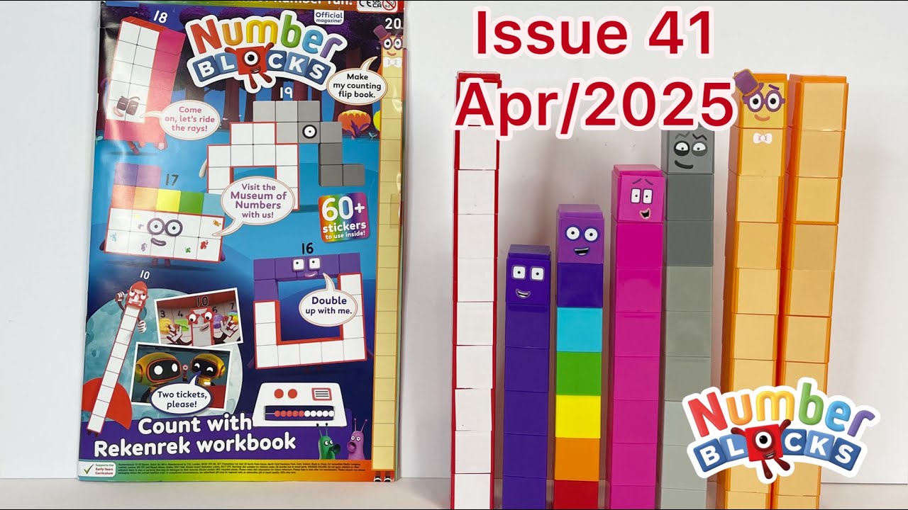 Numberblocks magazine issue 41, Apr/2025, with build your own 16-20 😀 ...