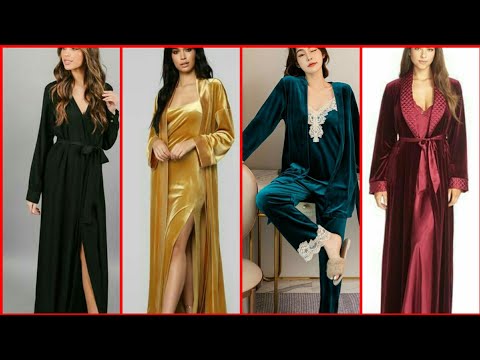 stylish elegant bridal sleep wear night gowns ideas