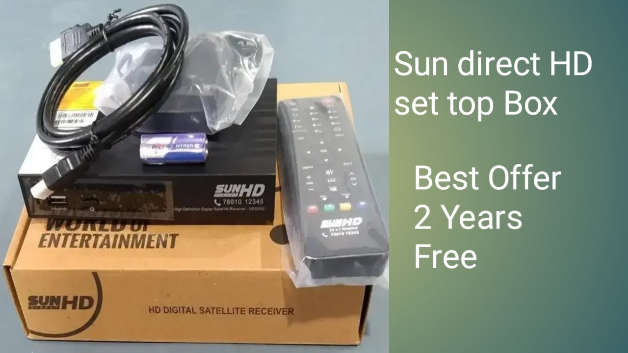 Sun direct set top Box | New Best Offer | Nitesh DTH Service | 2025 ...