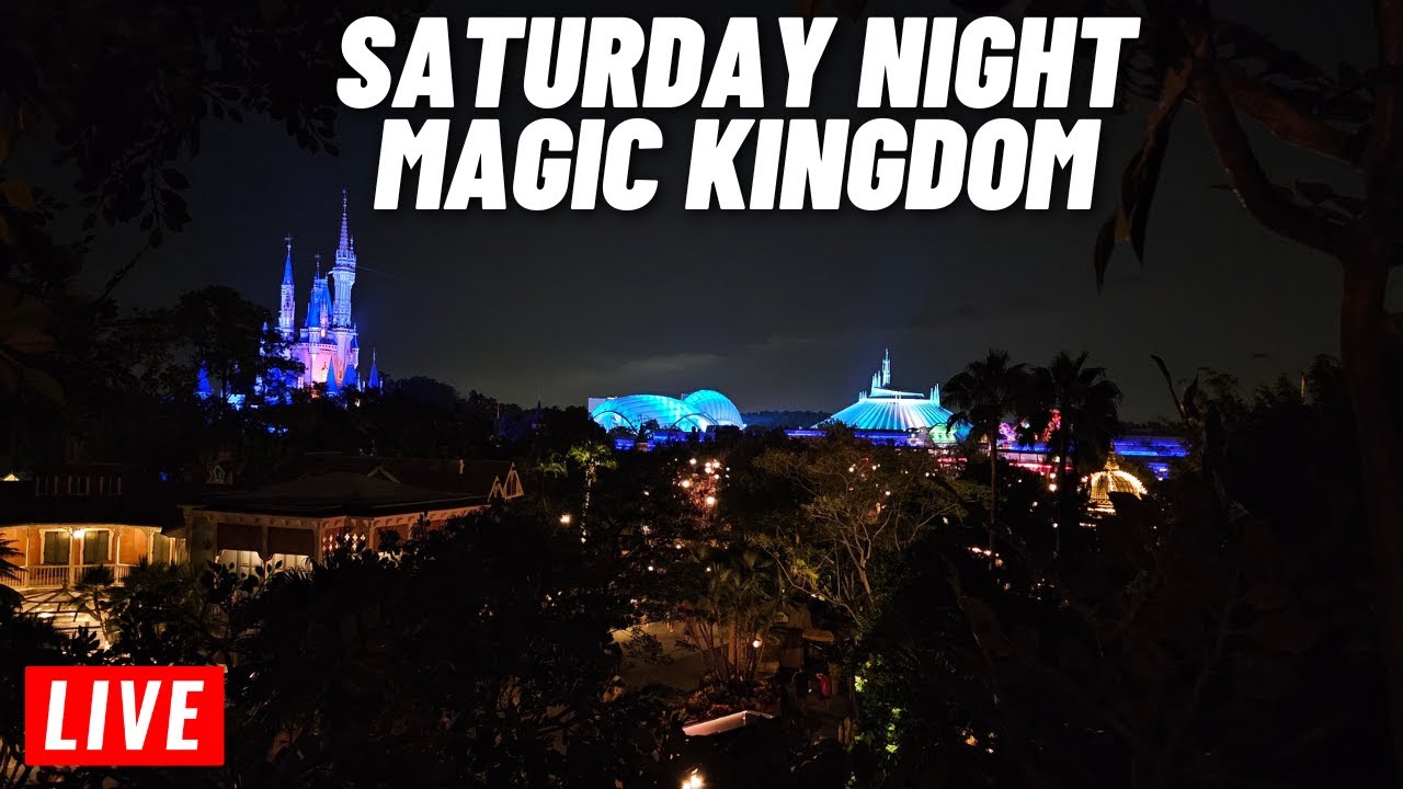 🔴 LIVE: Magical Saturday night at Magic Kingdom Happily ever after ...