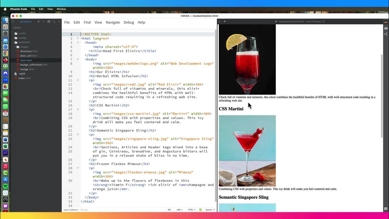 Editing HTML pages with Phoenix Code Editor - YouTube