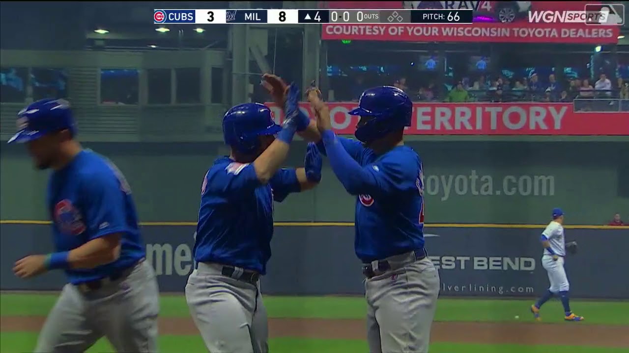 Daniel Descalso's First Cub Homer - YouTube