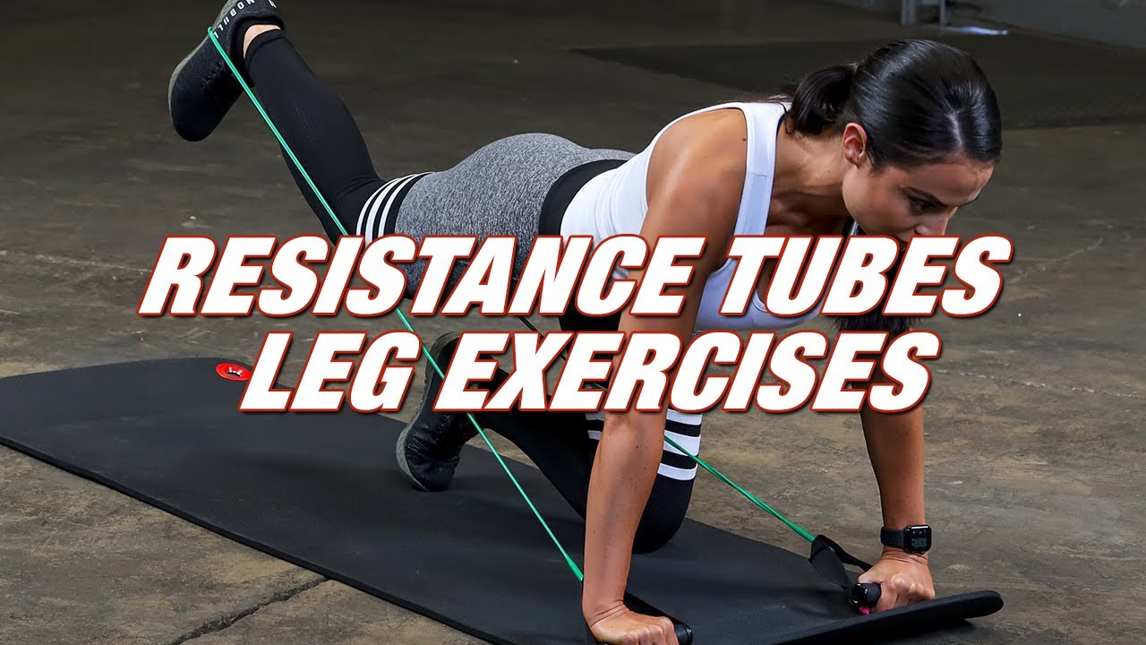 Body-Solid Tools Resistance Tubes Leg Exercises / Workout - YouTube