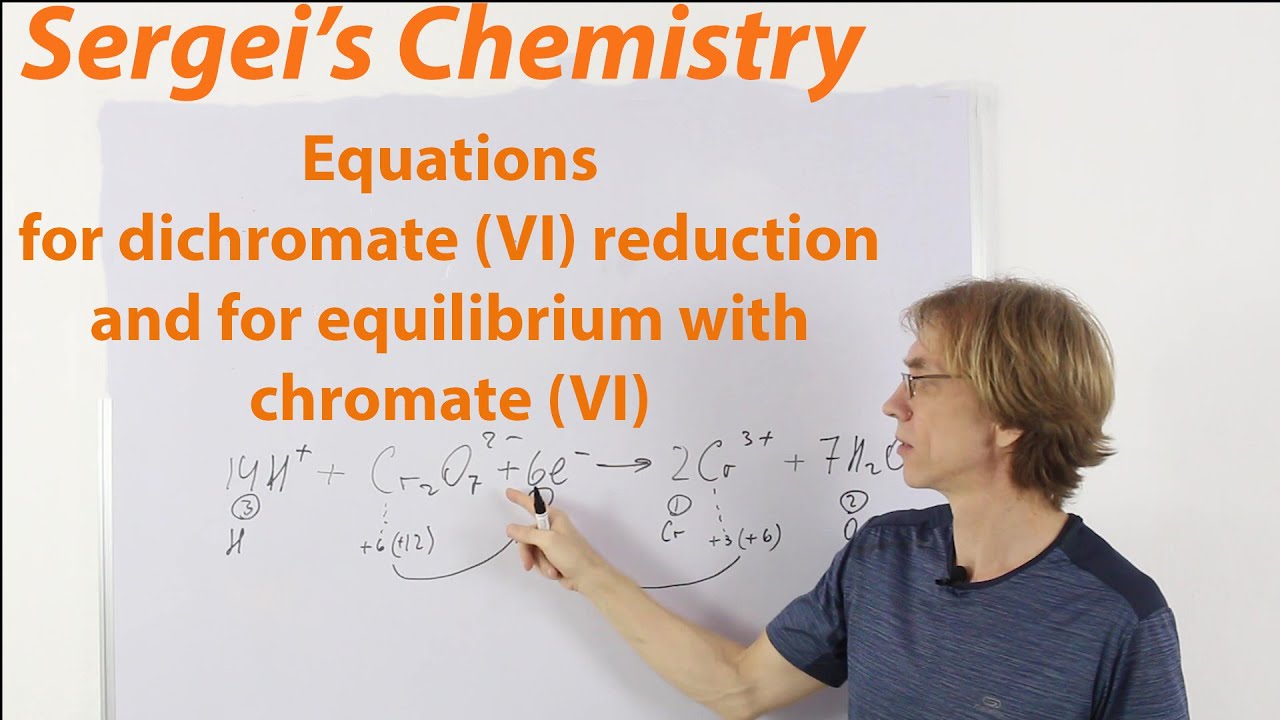 Dichromate (VI) reduction and its equilibrium with chromate (VI) on ...