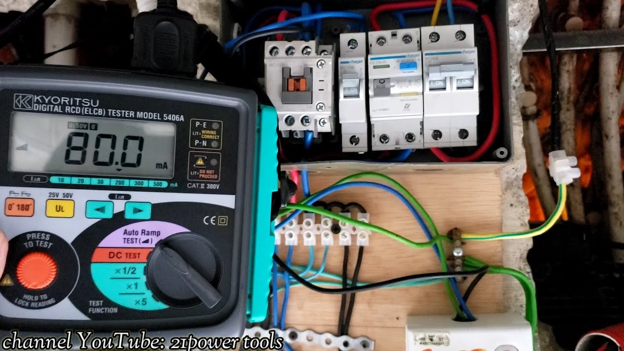 Kyoritsu model 5406a elcb / 1phase (3) - YouTube