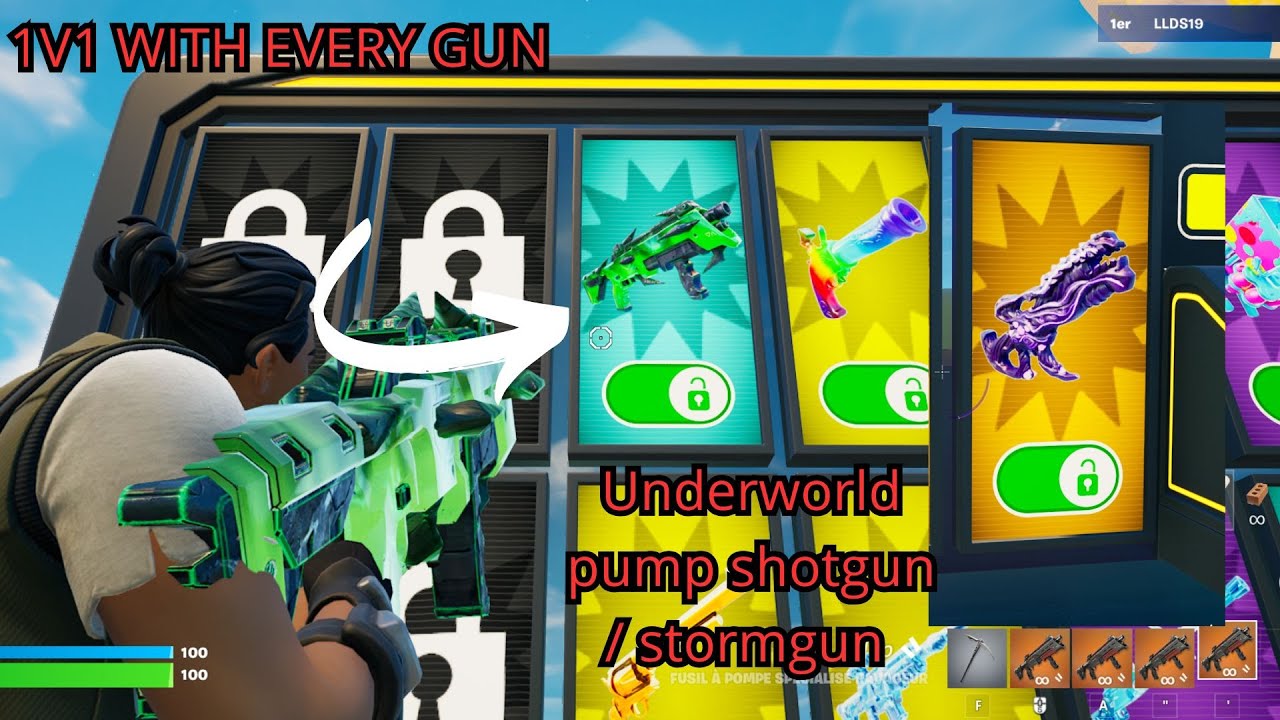 1v1 with every gun fortnite secrets HIVE - How to unlock Underworld ...