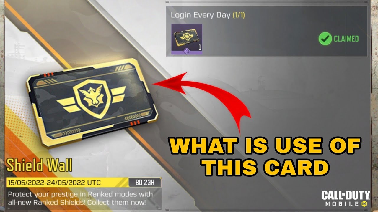 Shield Wall Card Explained With Gameplay in COD Mobile | Ranked Shield ...