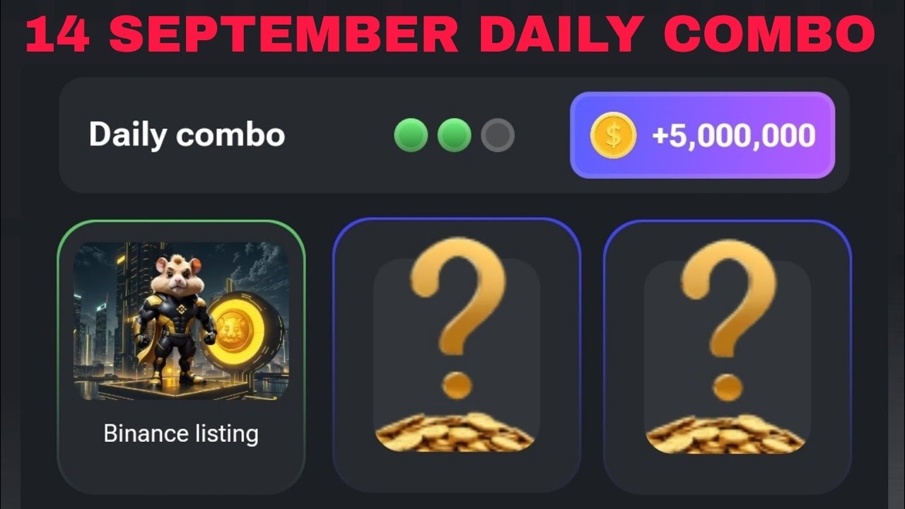 14 SEPTEMBER HAMSTER KOMBAT DAILY COMBO CARDS TODAY - YouTube