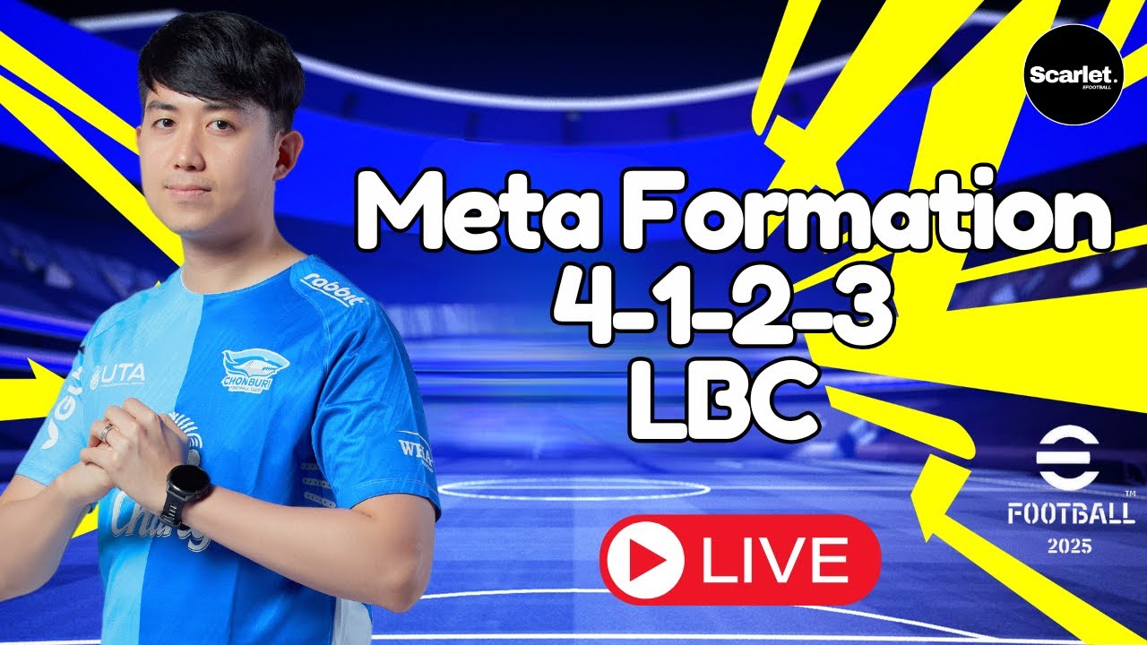 🔴Live - แผน Meta Formation 4-1-2-3 LBC efootball2025 - YouTube