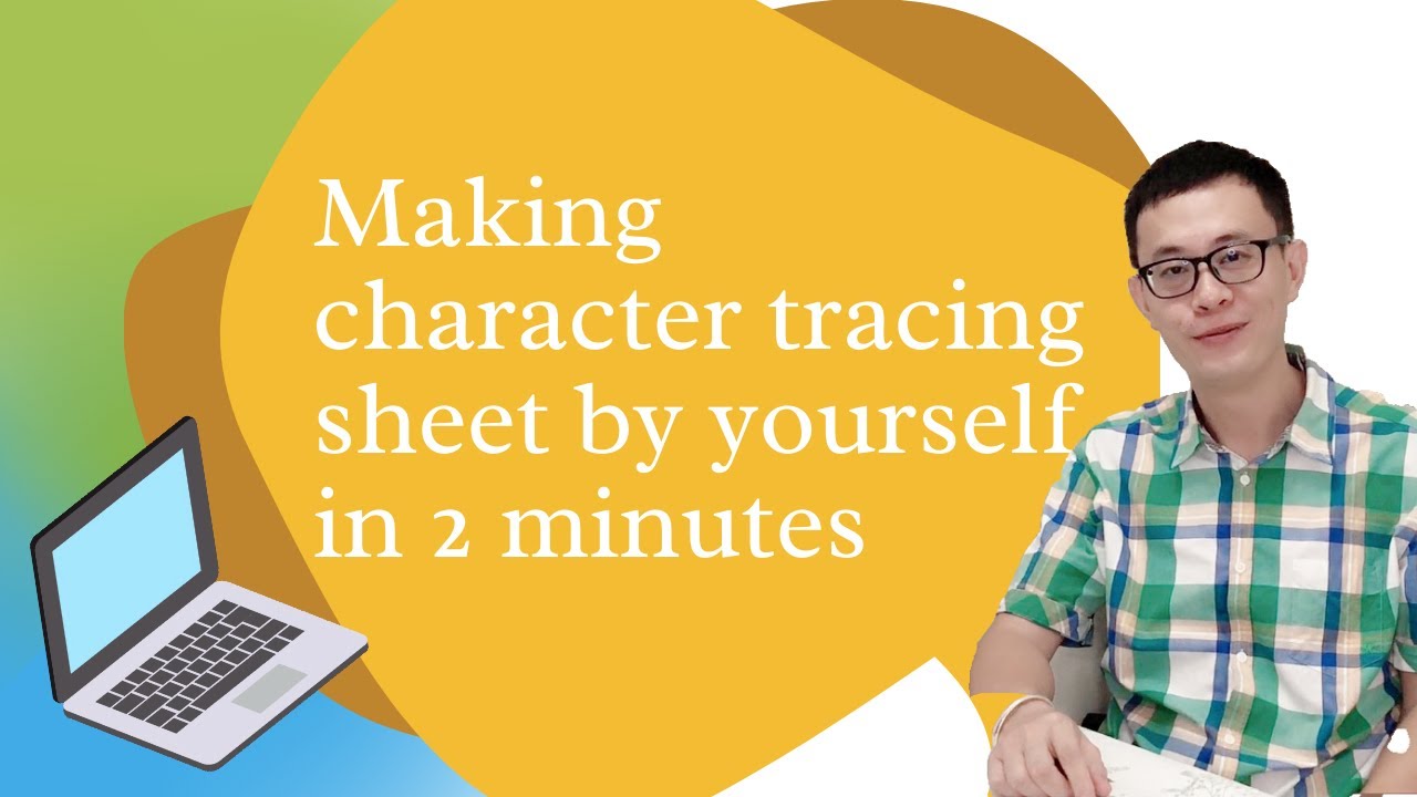 Making character tracing sheet by yourself in 2 minutes - YouTube