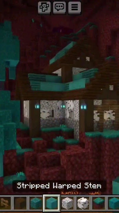 Minecraft Warped Forest Starter House Tutorial - YouTube