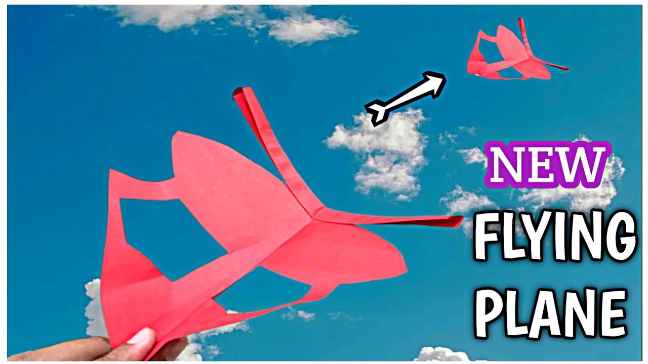 AWESOME New Flying Paper Plane, Paper Airplane That Flies Forever ...