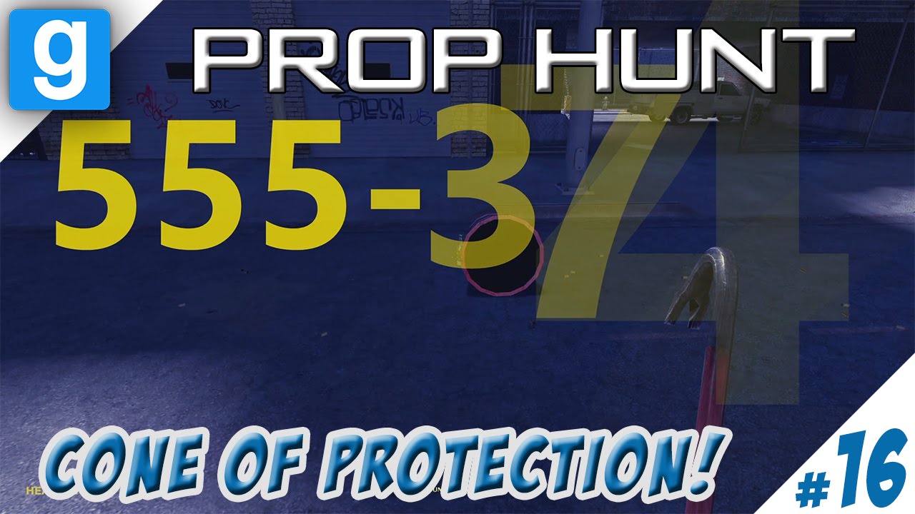 Garry's Mod Prop Hunt #16 -- CONE OF PROTECTION! | Gmod Hybrid Mongoose ...